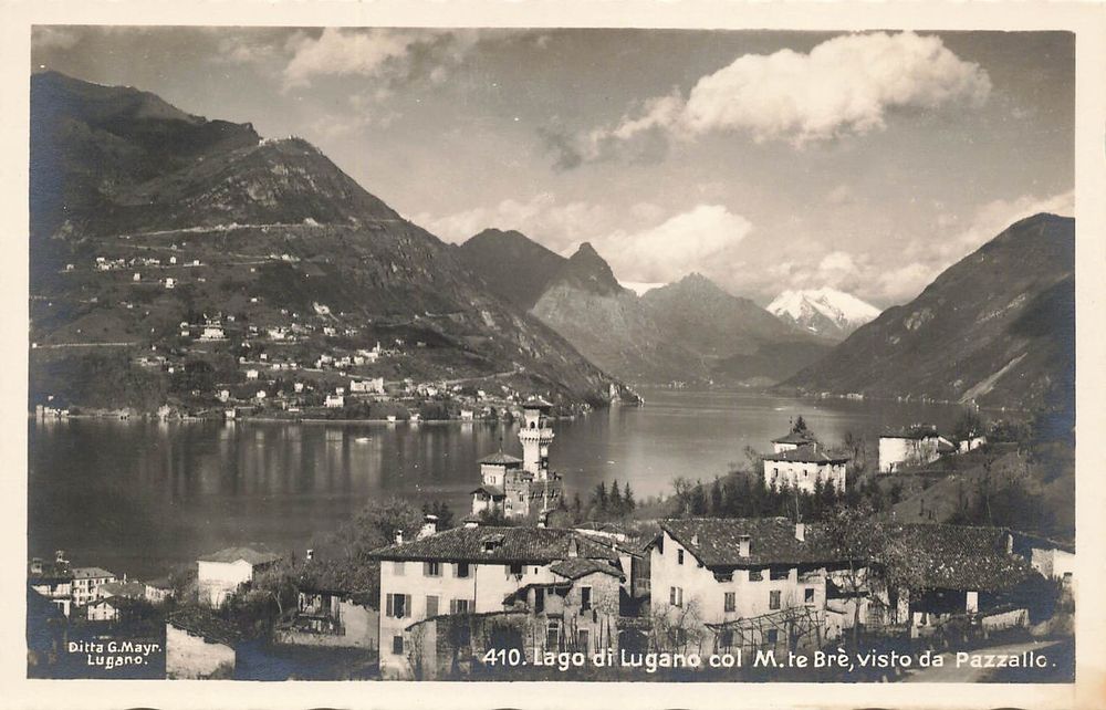 Lago Lugano M. Bre visto da pazzallo (Gebraucht) in Biasca für CHF 5 ...