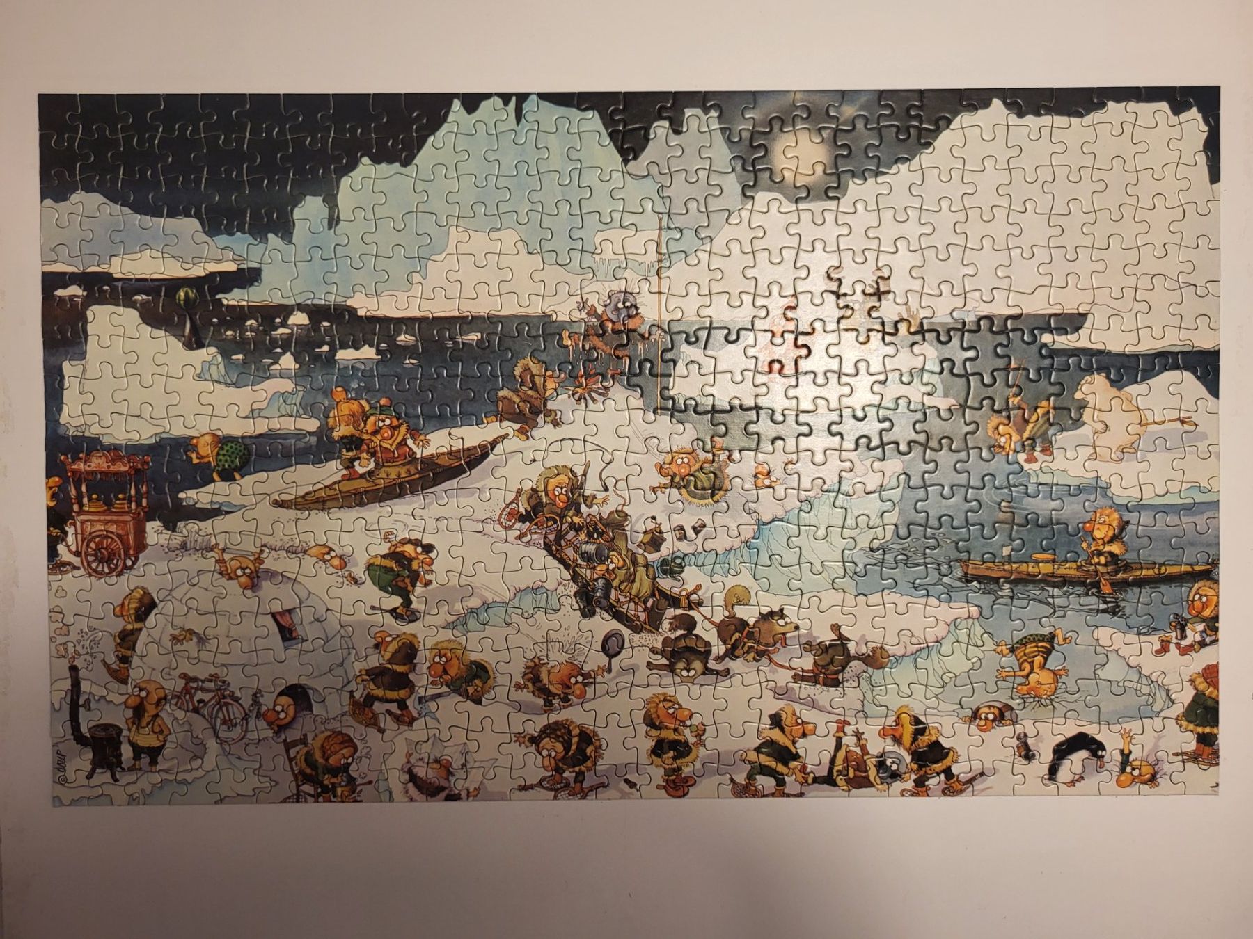 RARITÄT!! Puzzle HEYE LOUP Eskimo Party 500 Teile (1974) (Gebraucht) in ...