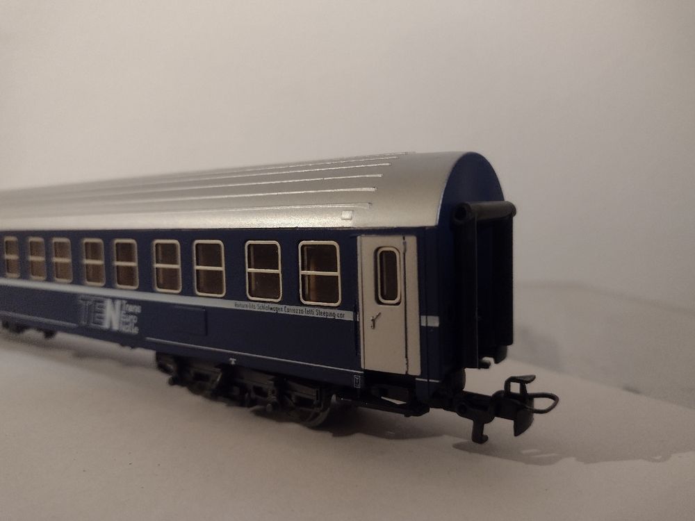 Märklin HO Scale FS TEN Train Car - Blue/Silver -AC Model (Gebraucht ...