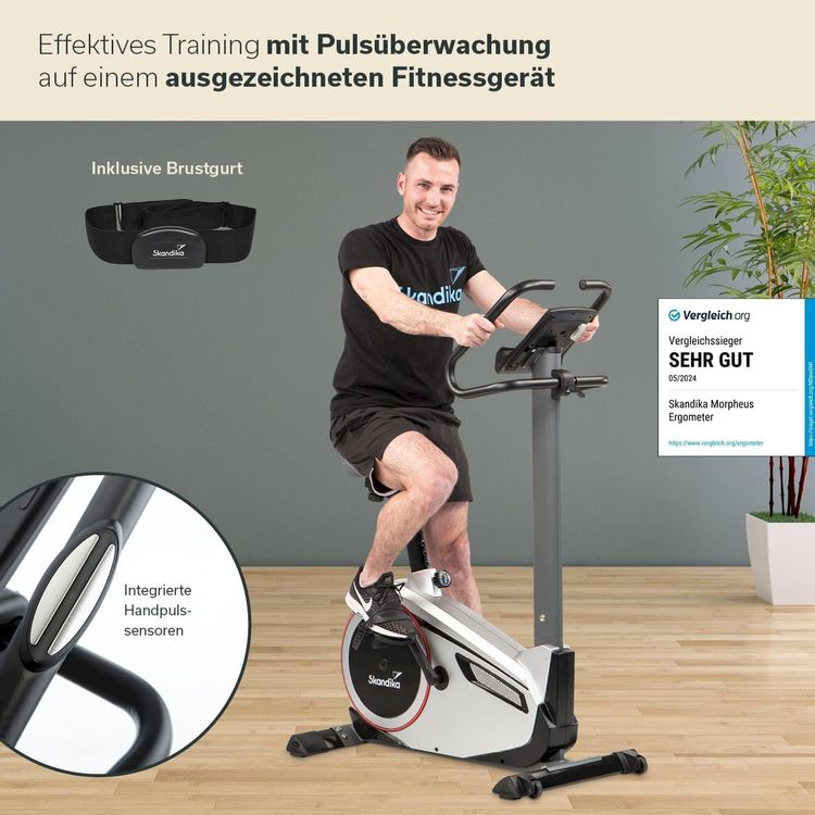 Skandika Ergometer Morpheus silber (Neu und originalverpackt) in ...