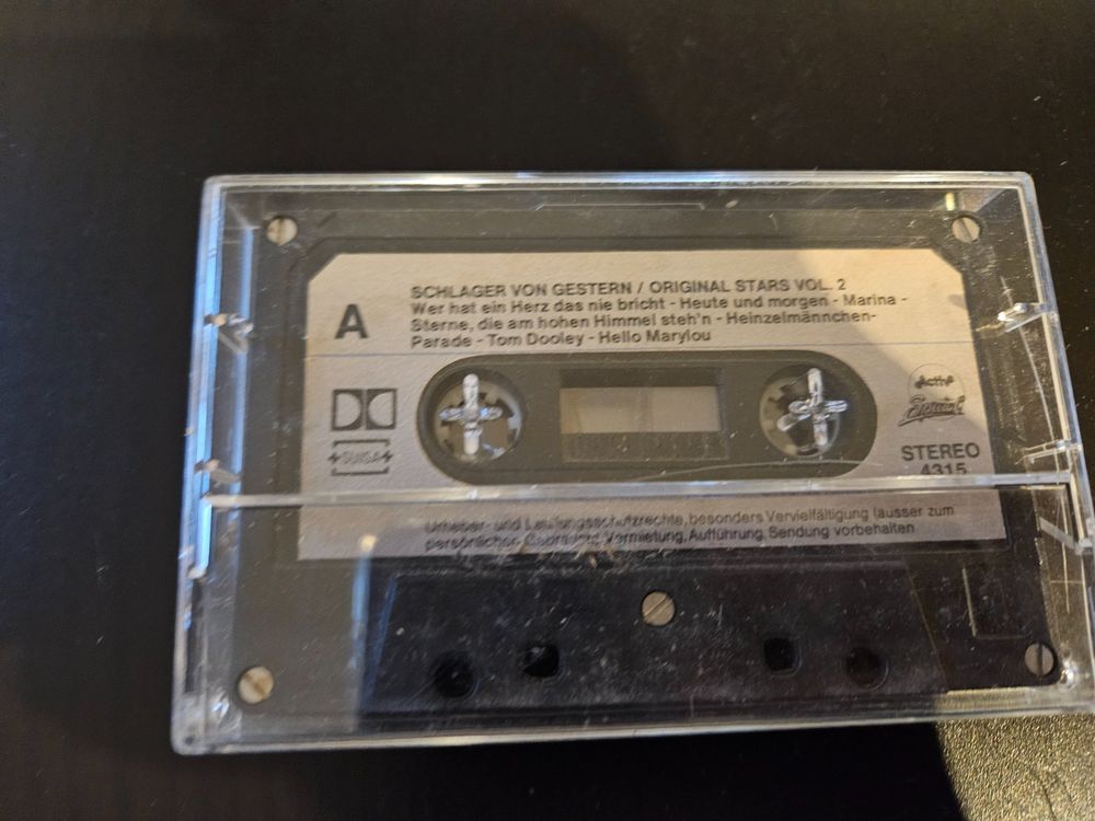 Musicassetta "Schlager von Gestern / Original Stars vol.2" (Gebraucht) in Melano für CHF 3 – mit ...