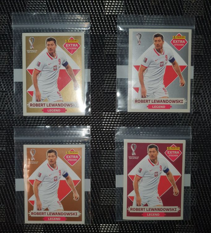 Panini Extra Sticker Robert Lewandowski Or Argent Bronze rot | Kaufen ...