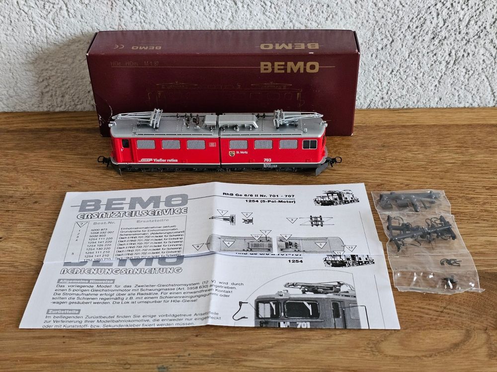 BEMO 1254 143 RhB Ge 6/6 II 703 (Neu (gemäss Beschreibung)) in Olten für CHF 249 – mit Lieferung ...
