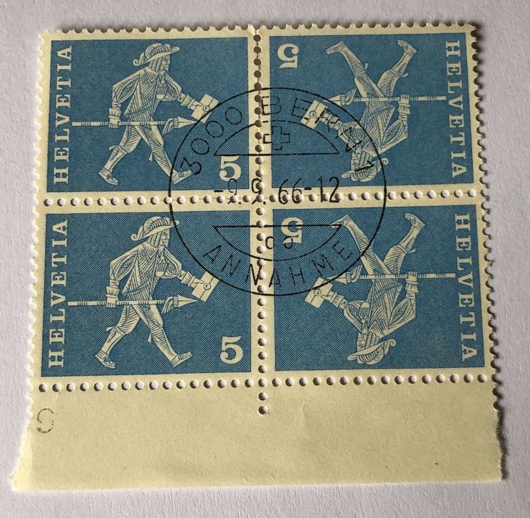 4 er Block Nr.K 45 L Vollstempel Bern (Gebraucht) in für CHF 0.6 – mit ...