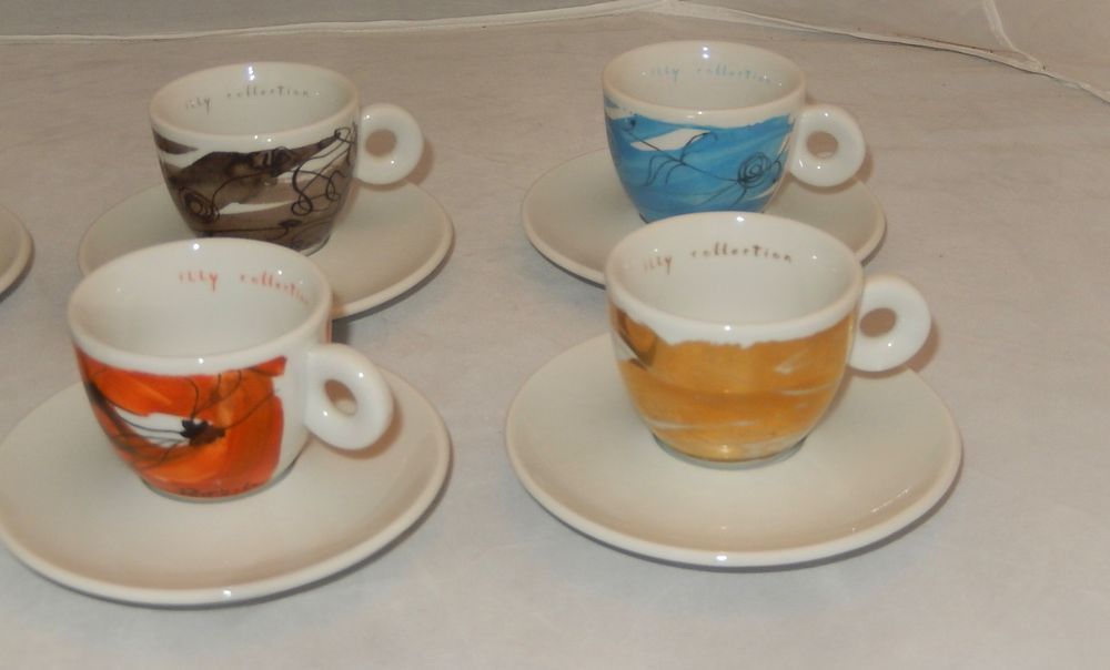 ILLY COLLECTION 6 ESPRESSO TASSEN PETER ROESCH 1999 NEU (Neu (gemäss ...
