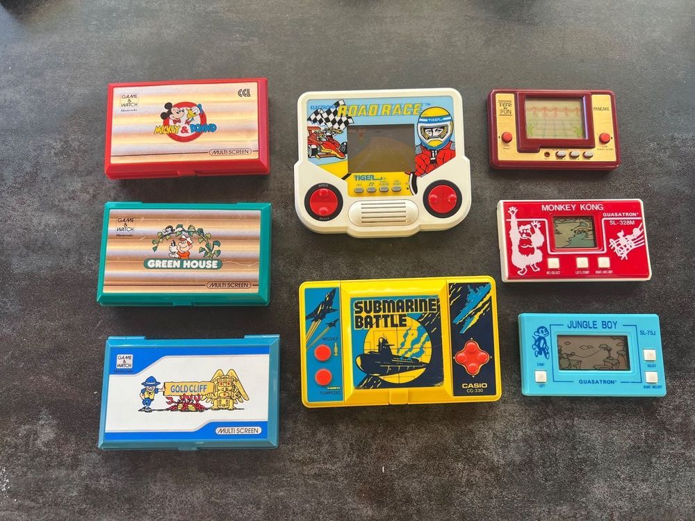 8 X Hand Held Game Vintage Game & Watch Casio Time & Fun Set | Kaufen ...