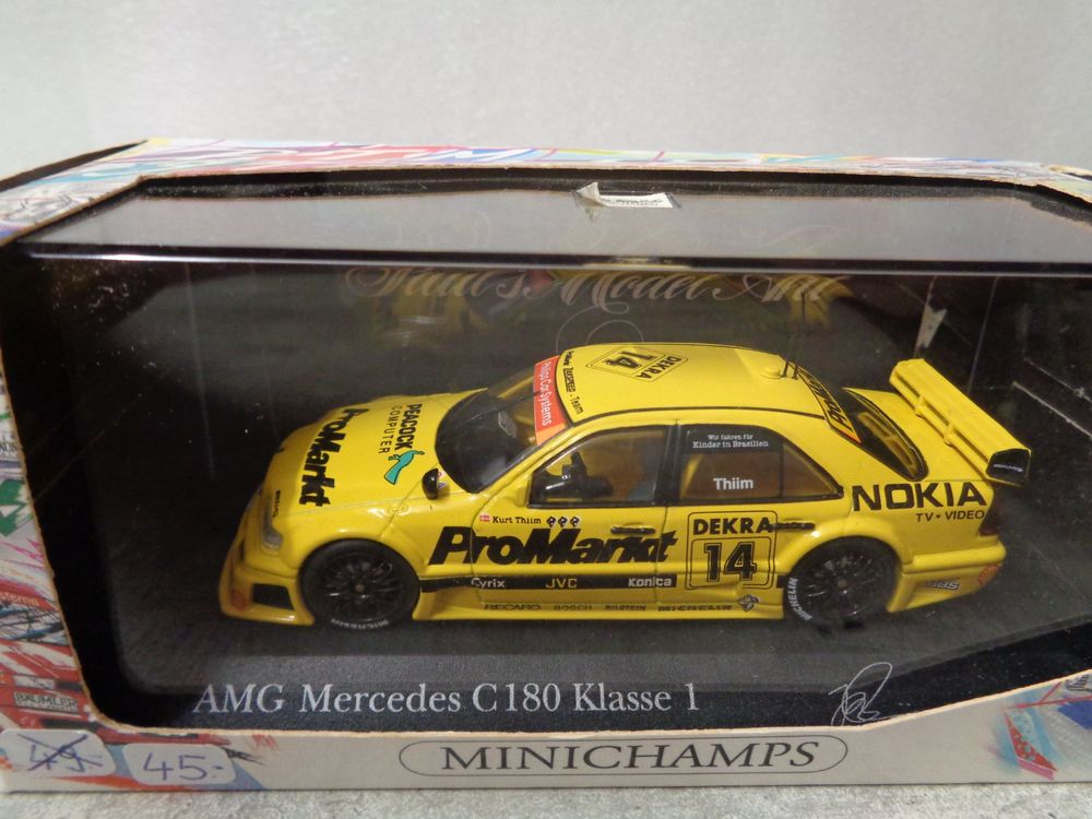 Minichamps 1:43 AMG Mercedes C180 DTM (Neuf avec emballage d'origine) à ...