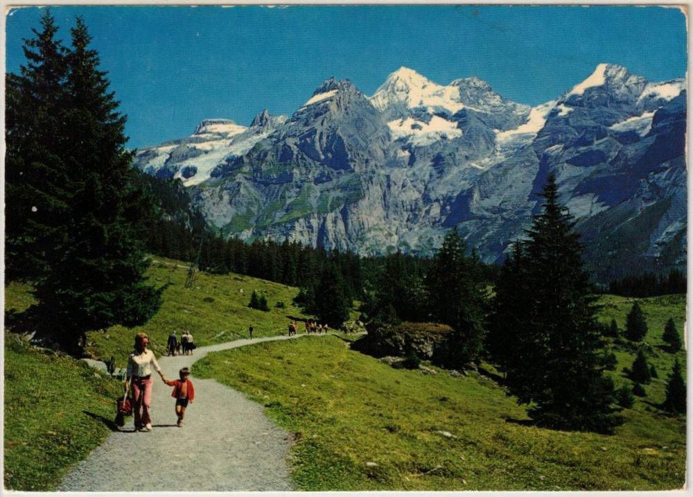 Kandersteg - Weg zum Oeschinensee mit Blümlisalp | Kaufen auf Ricardo