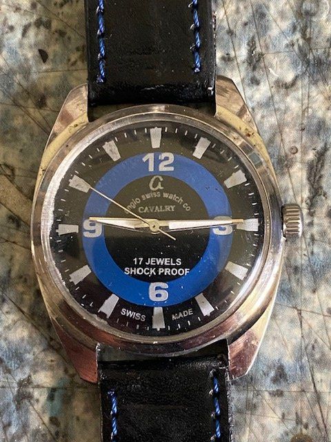Montre Anglo Swiss Cavalry - Vintage Suisse 17 Rubis (D'occasion) à La ...