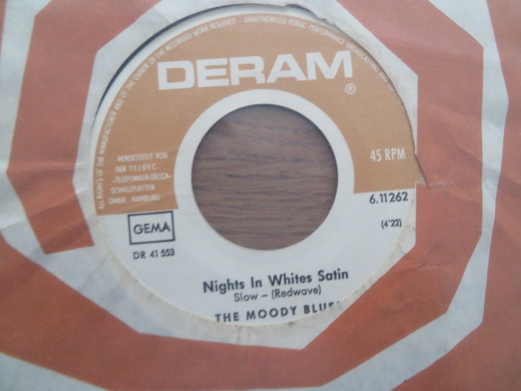 The Moody Blues - Nights In White Satin Single Schallplat... (Neu ...