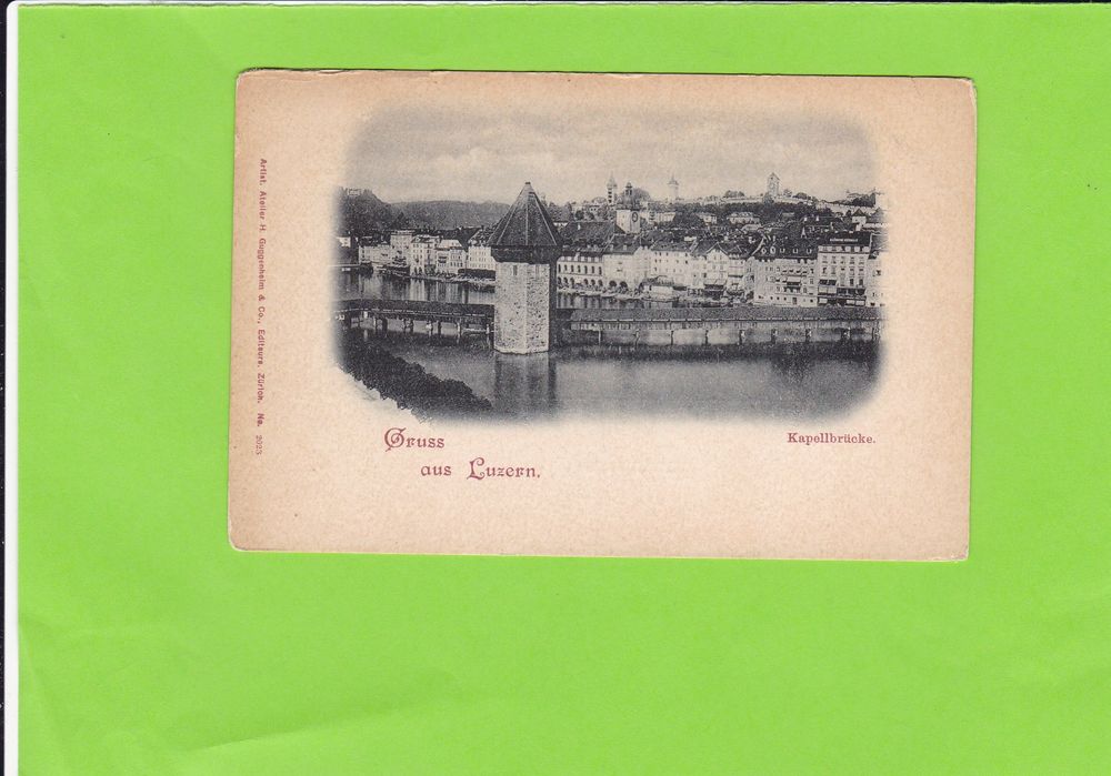 Gruss aus Luzern-Kapellbrücke (Gebraucht) in St. Peterzell für CHF 1 ...