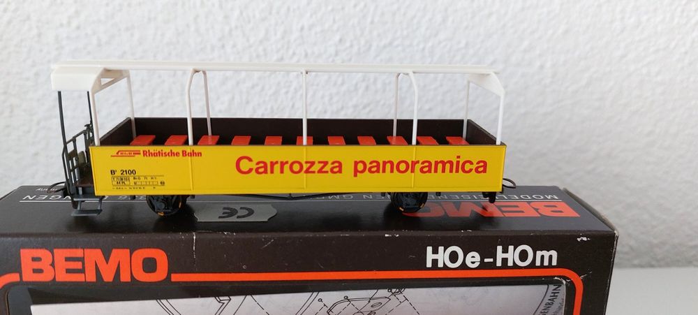 Bemo RhB B 2100 offener Aussichtswagen (Neu und originalverpackt) in ...