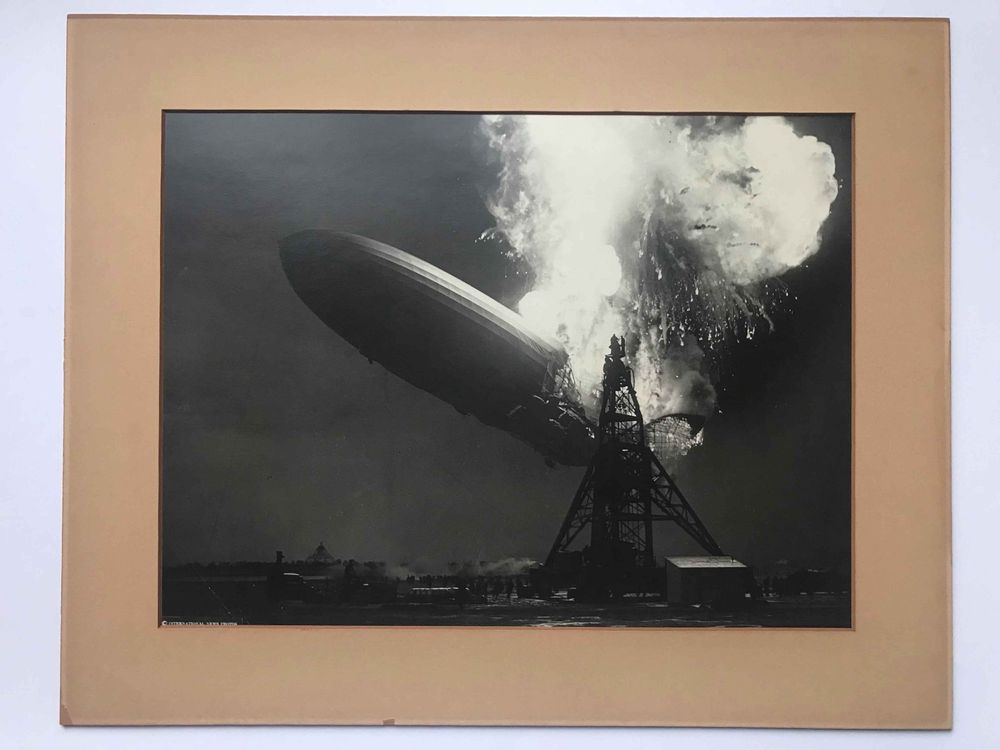SAM SHERE «Crash of the Hindenburg» VINTAGE Fotografie 1937 (Gebraucht ...