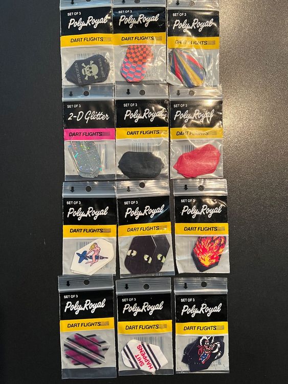 12er Pack neue Dart Flights ( Packet Nr. 2 ) (Neu und originalverpackt ...