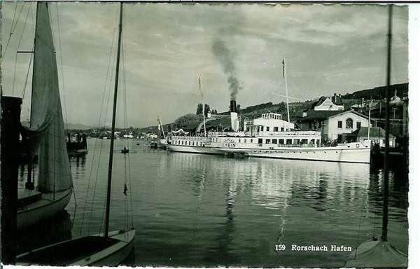 Rorschach Hafen Dampfschiff Rhein 1946 (Neu (gemäss Beschreibung)) in ...