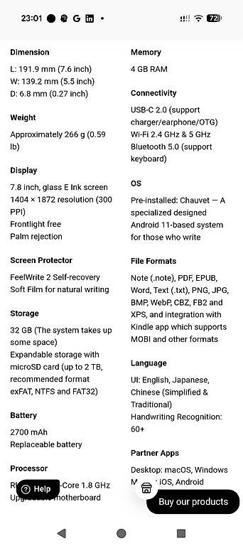 Supernote Nomad A6 X2 / 7.8'' / digital notebook (Gebraucht) in St ...
