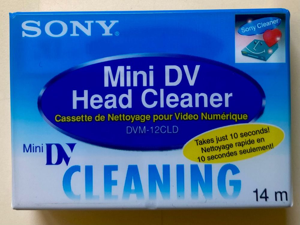 Mini DV head cleaner DVM-12CLD Sony (Neu und originalverpackt) in Bex ...