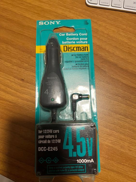 Sony Discman 4.5v Car Cord For 12/24v Cars DCC-E245 | Kaufen auf Ricardo