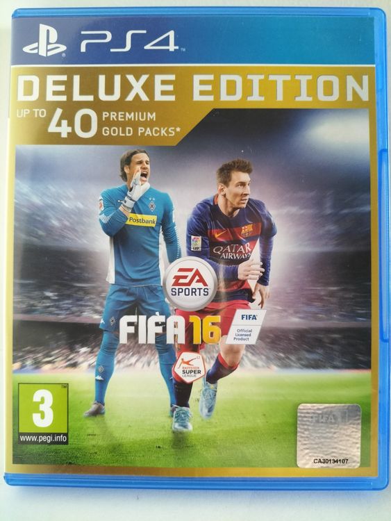 FIFA 16 - Deluxe Edition (PS4) (Gebraucht) in Nürensdorf für CHF 4 – mit Lieferung auf Ricardo ...