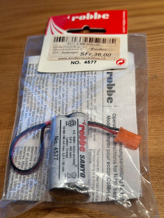 Robbe 4.8V Empfänger-Akku, Neuware | Acheter sur Ricardo