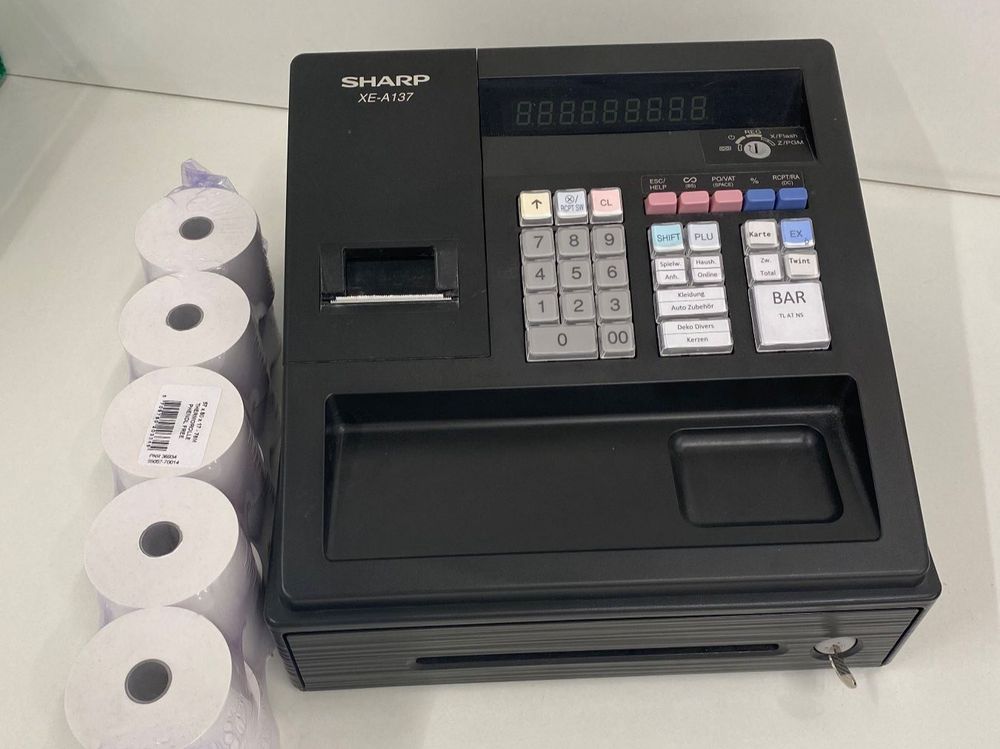 Registrierkasse Sharp XE-A137 inkl. 10 Rollen (Gebraucht) in für CHF ...
