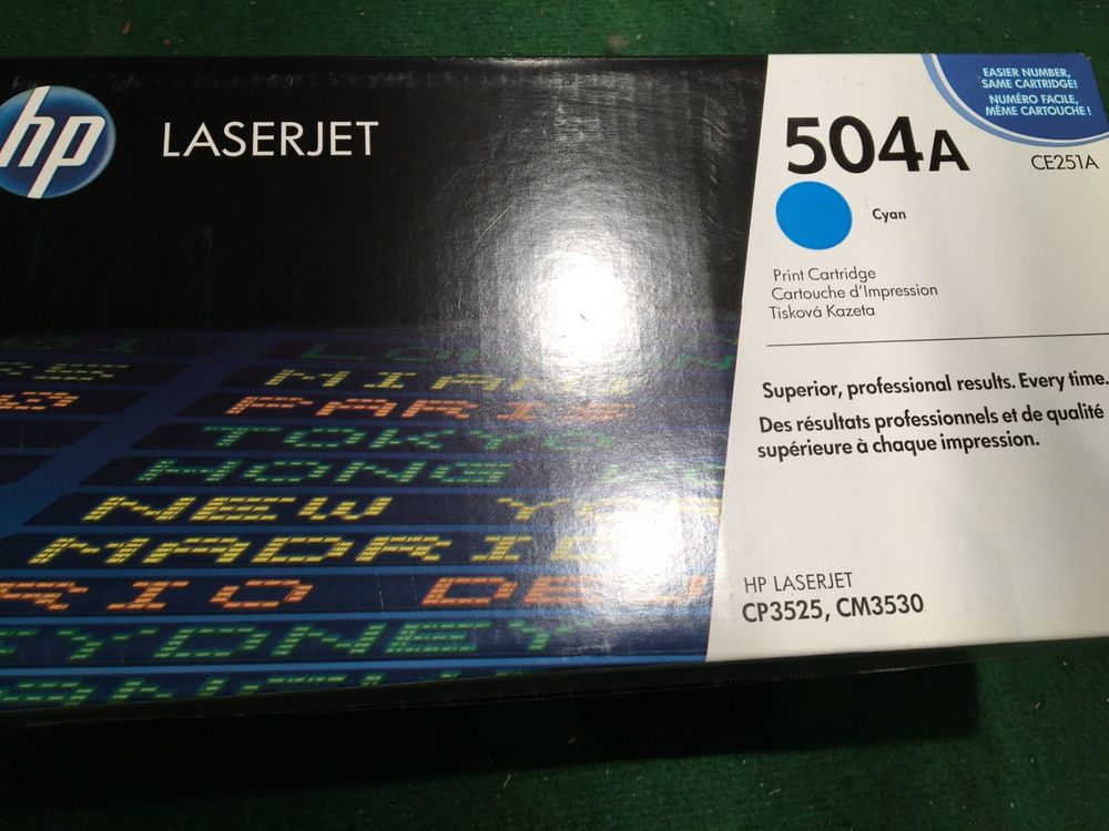 HP Laserjet 504A Blau im Orginal Karton (Gebraucht) in Binz für CHF 10 ...