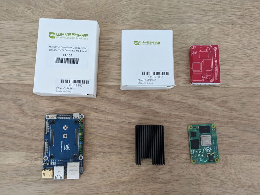 Raspberry Pi Compute Module 4 (CM4) Set mit Board und Kühler (Gebraucht ...