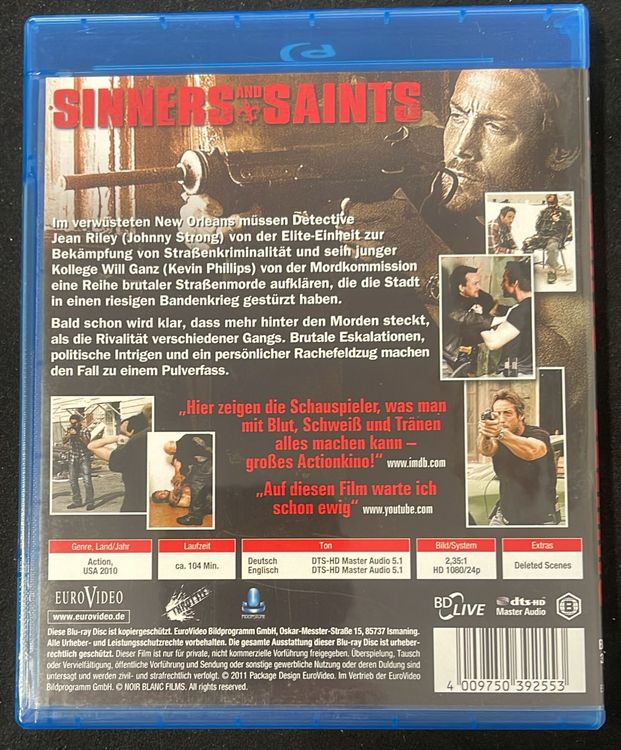 SINNERS AND SAINTS BLU-RAY (Gebraucht) in Zürich für CHF 7 – mit Lieferung auf Ricardo kaufen