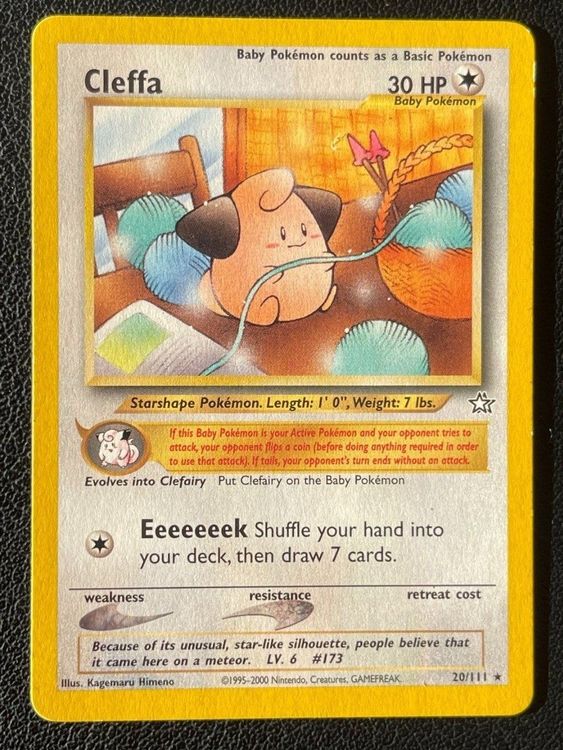 Cleffa 20/111 Pokémon Neo Genesis Rare (Neu (gemäss Beschreibung)) in ...