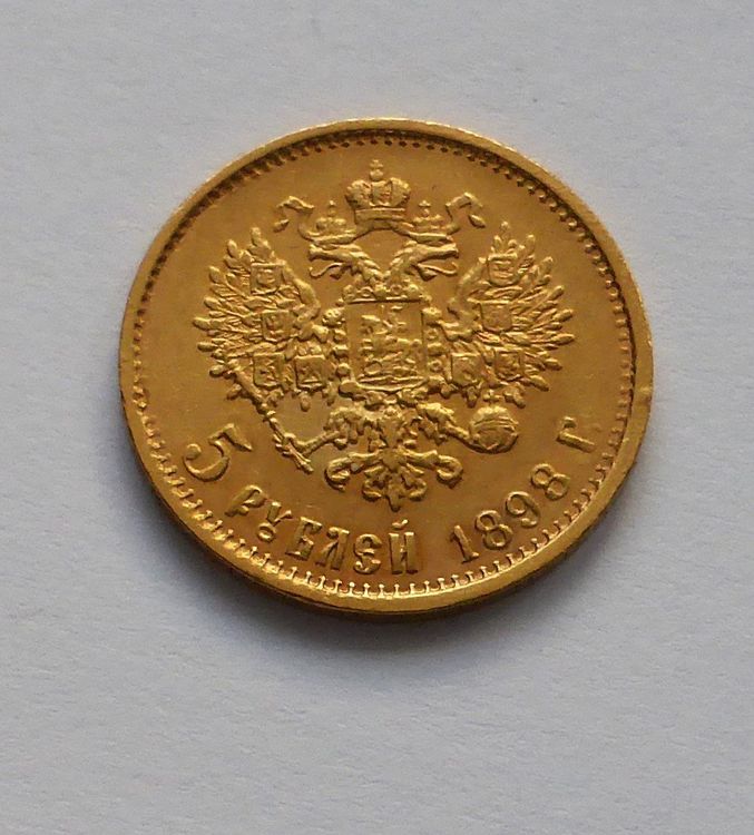5 Rubel 1898, Nicholas II - GOLD (Gebraucht) in Buochs für CHF 352 – mit Lieferung auf Ricardo ...
