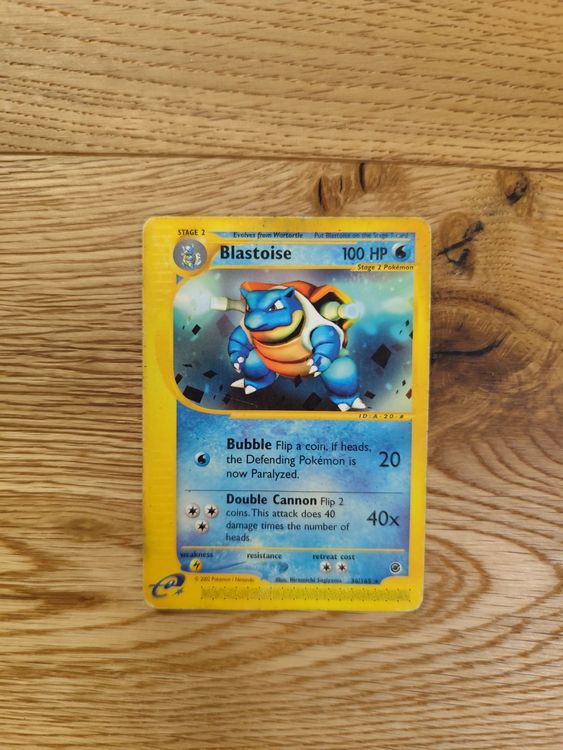 Pokemon Blastoise Turtok E Reader Expedition non holo | Kaufen auf Ricardo
