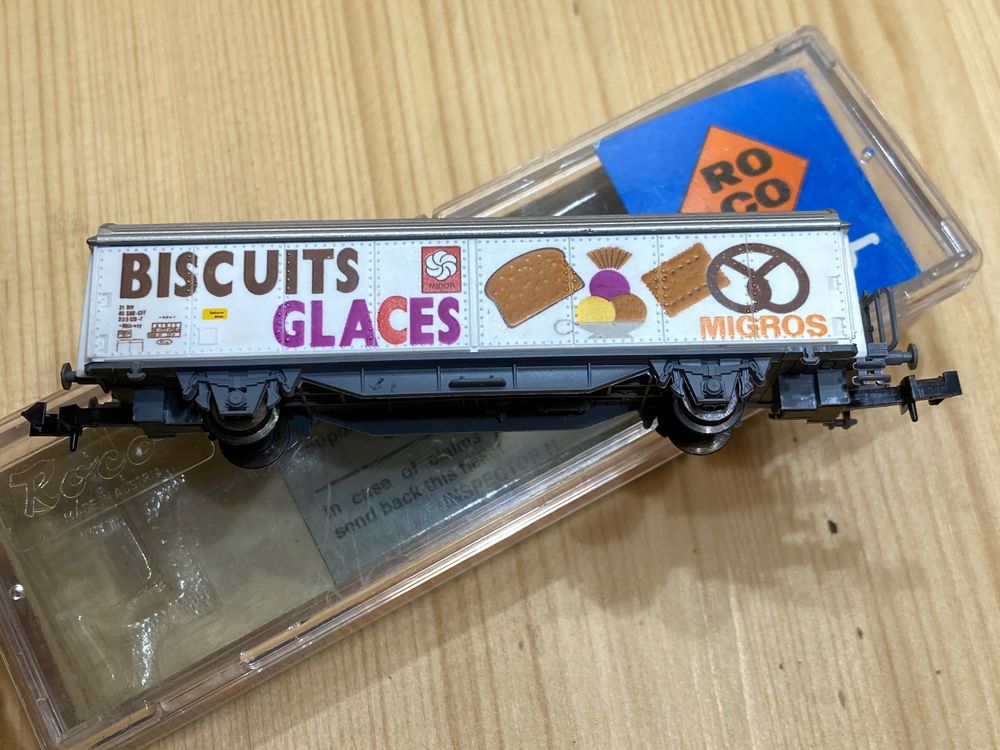 Roco Hbis MIGROS "Biscuits Glaces", Spur N (Neu und originalverpackt ...