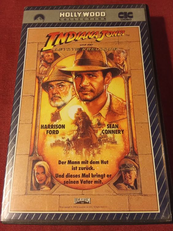 Indiana Jones und der letzte Kreuzzug CIC Video VHS (Gebraucht) in ...