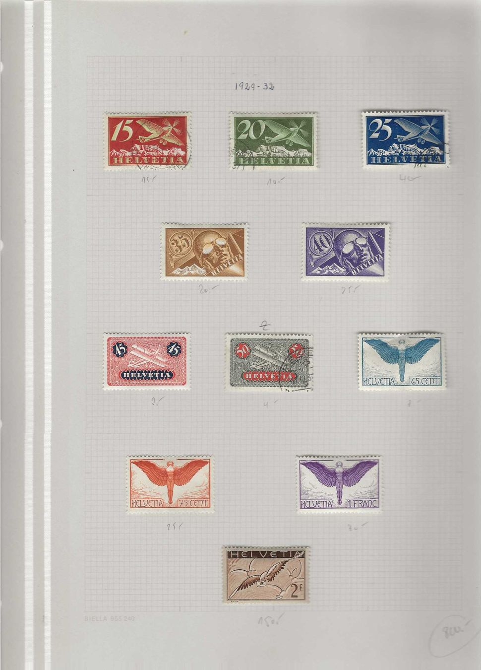 timbre poste aérienne F3 - F34 SBK 800.-- (D'occasion) à Sorvilier pour ...