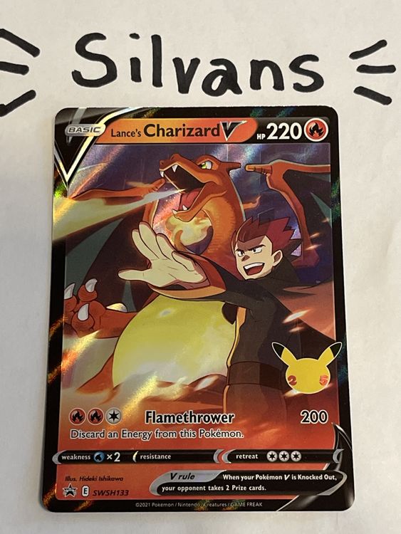 Charizard V Black Star Promo SWSH133 Celebrations Englisch (Neu (gemäss ...