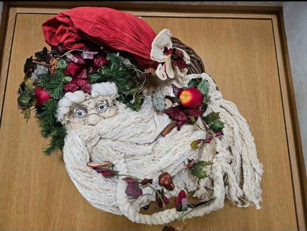 Décoration de Noël originale retro - Tête de Père Noël 🎅🎄 (Neuf (Voir ...