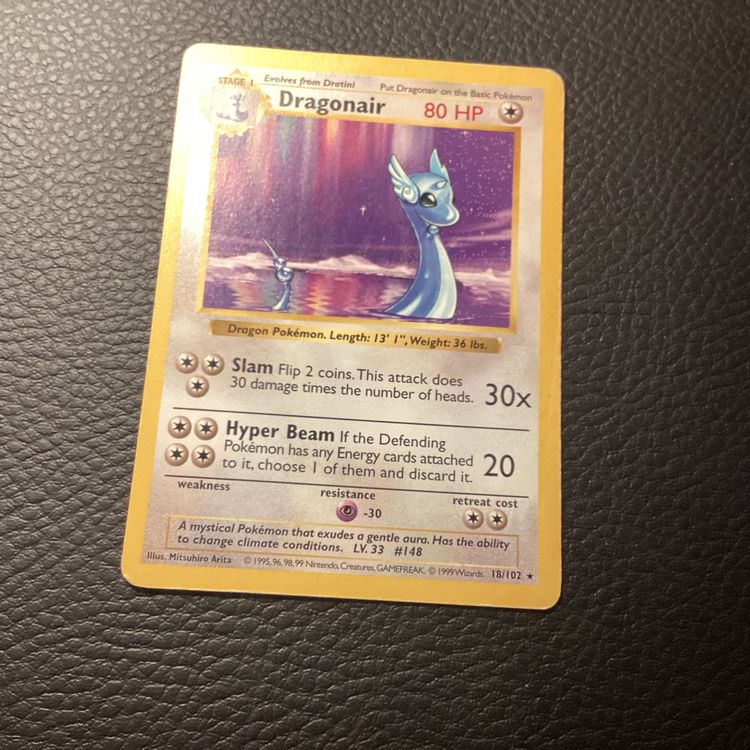 Base Set 18/102 Dragonair Shadowless Rare Eng Played | Kaufen auf Ricardo