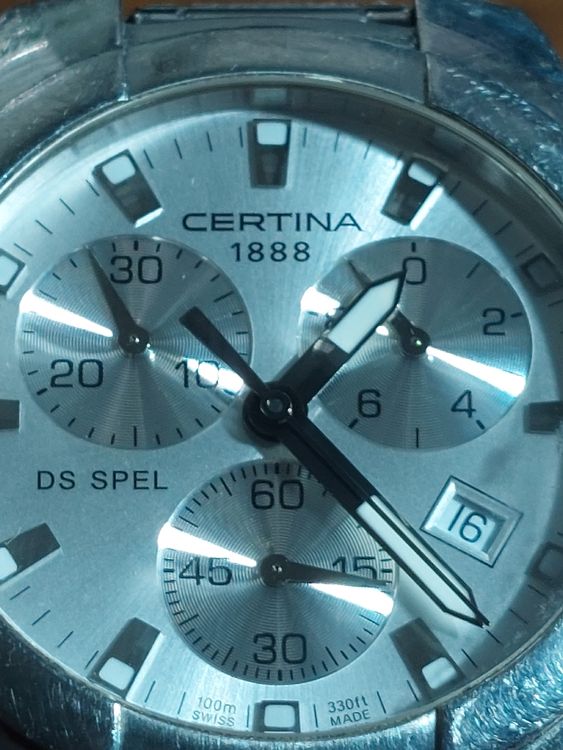Certina DS SPEL Herrenuhr Chronograph (Gebraucht) in Flamatt für CHF 52 – mit Lieferung auf ...