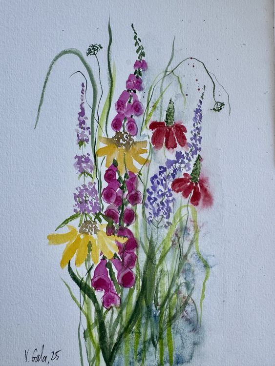 Aquarell,Unikat, handsigniert 2025 (Gebraucht) in Lanzenhäusern für CHF 25 – mit Lieferung auf ...