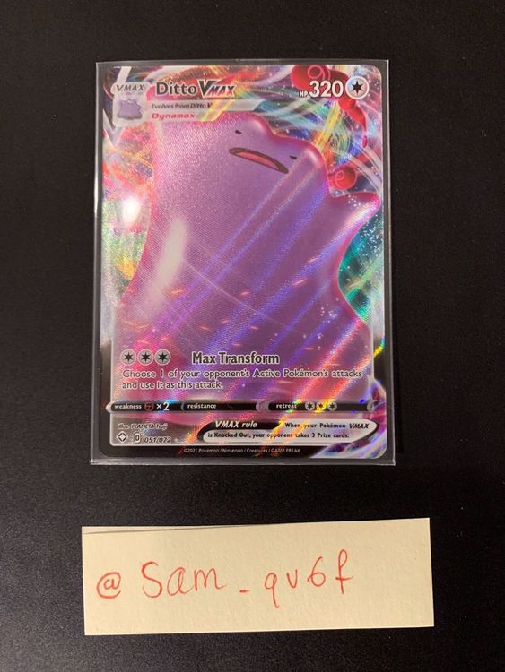 Ditto V Max 051/072 - Pokemon Shining Fa (Neu (gemäss Beschreibung)) in ...