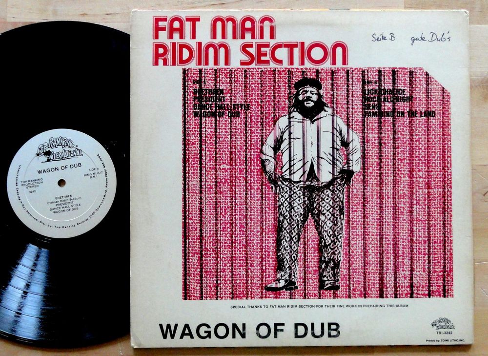 LP FAT MAN RIDIM SECTION wagon of dub 1982 USA REGGAE DUB | Kaufen auf ...