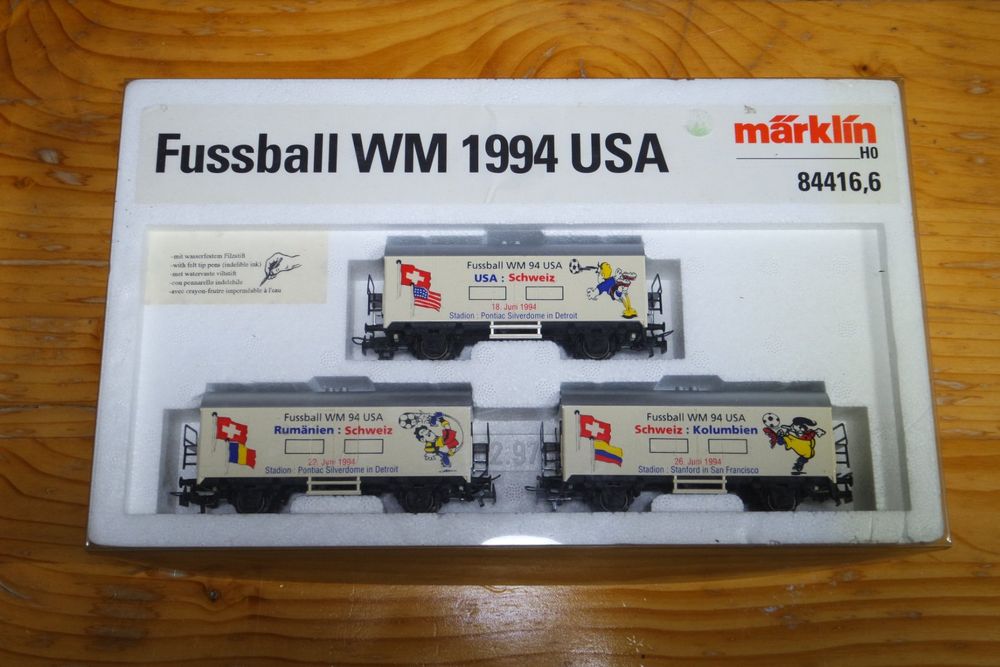 SET WAGONS MÄRKLIN °°°° art.84416. 6 °°°° Fussball 1994 (Gebraucht) in ...