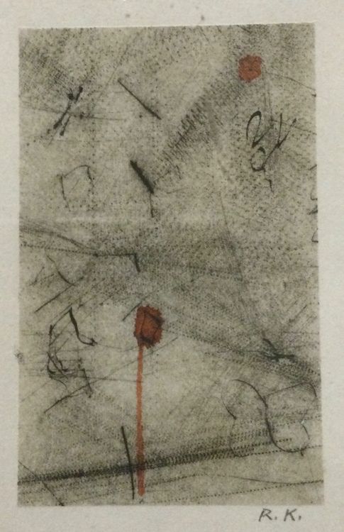 Abstrakte Mischtechnik Monogrammiert | Kaufen auf Ricardo