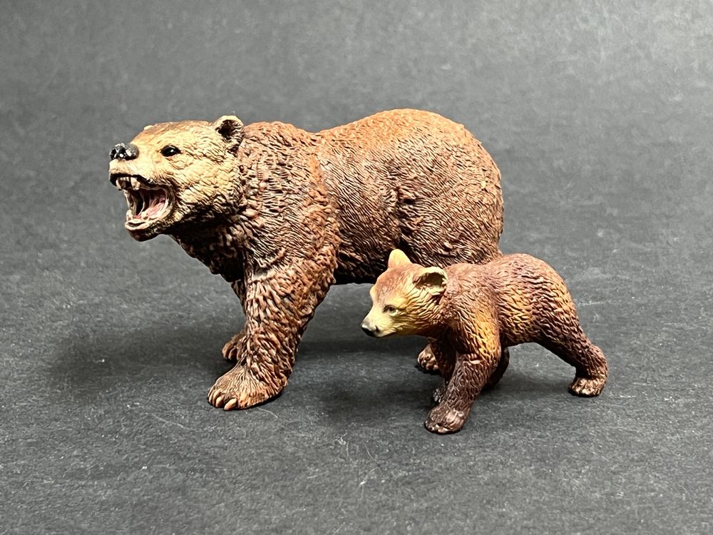 Schleich Grizzlybärin Bär Bärin mit Jungem Baby (Gebraucht) in Ennetbaden für CHF 12 – mit ...