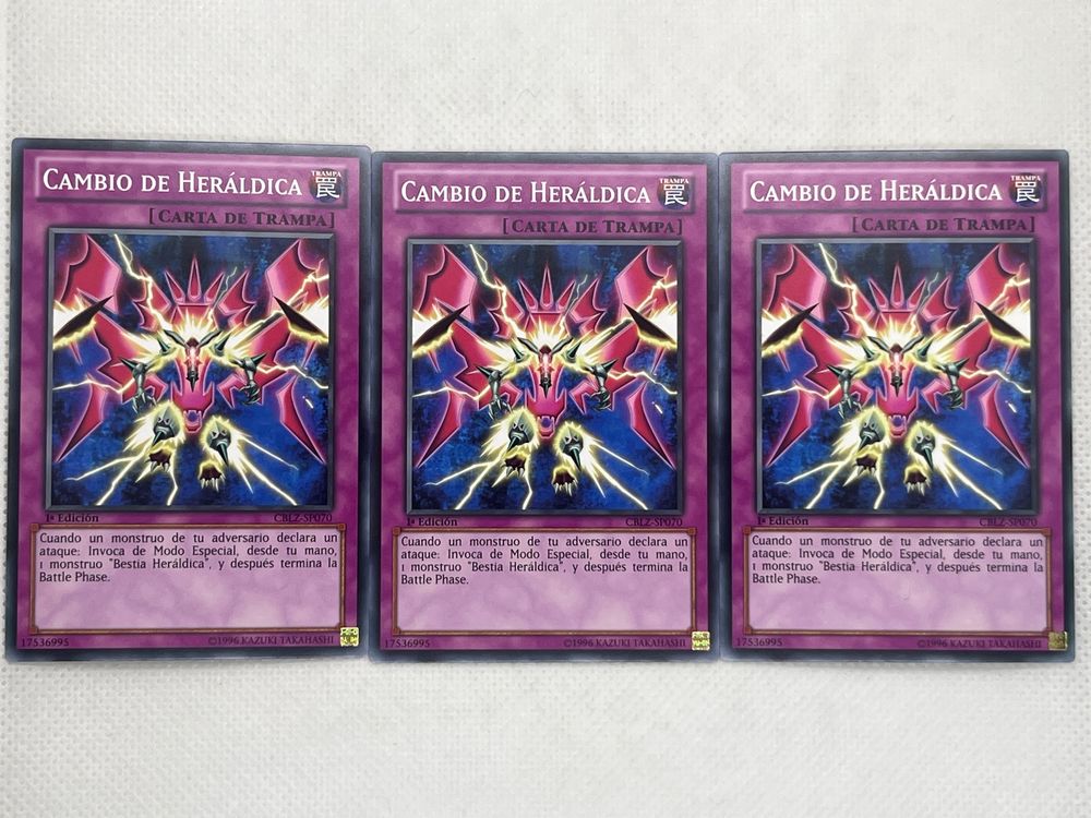 Yu-Gi-Oh! Cambio de Heráldica, 3er Edition, Top Zustand! (Gebraucht) in ...