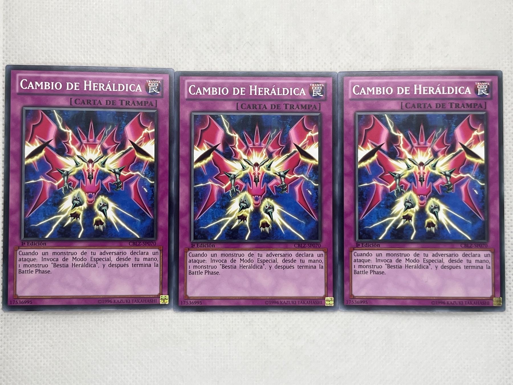 Yu-Gi-Oh! Cambio de Heráldica, 3er Edition, Top Zustand! (Gebraucht) in ...