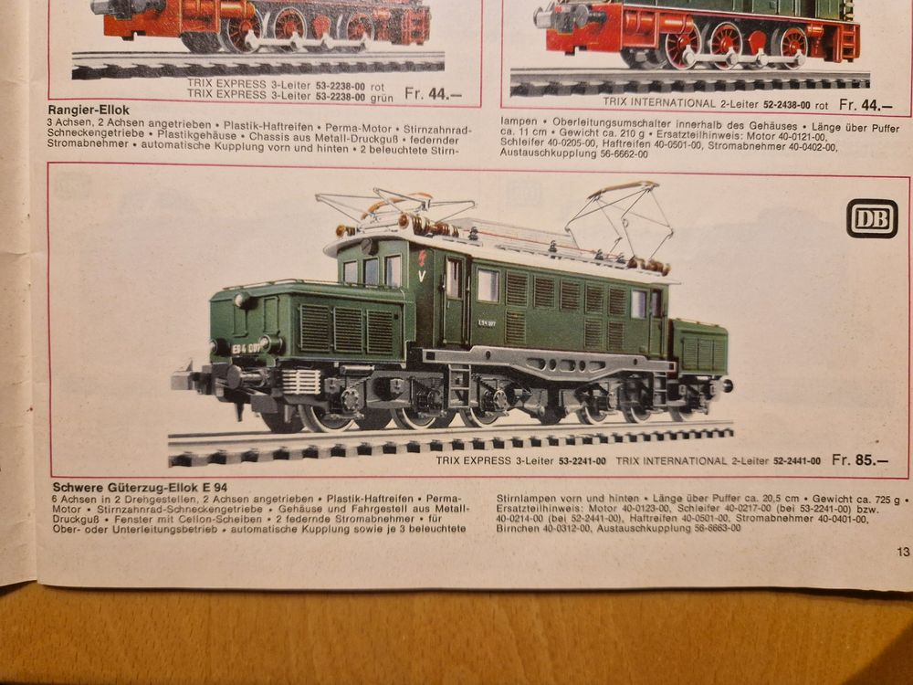 TRIX EXPRESS Katalog 1969 – Schweizer Ausgabe – Rar Original (Gebraucht ...