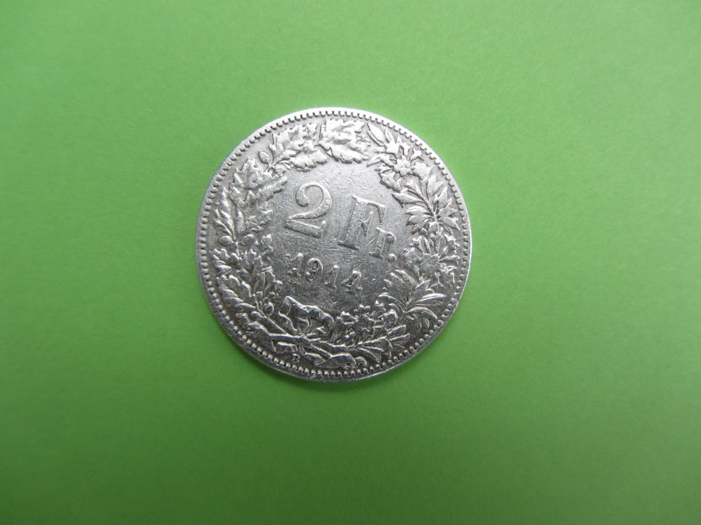 2 Franken Münze 1914 (Gebraucht) in Malters für CHF 4 – mit Lieferung auf Ricardo kaufen