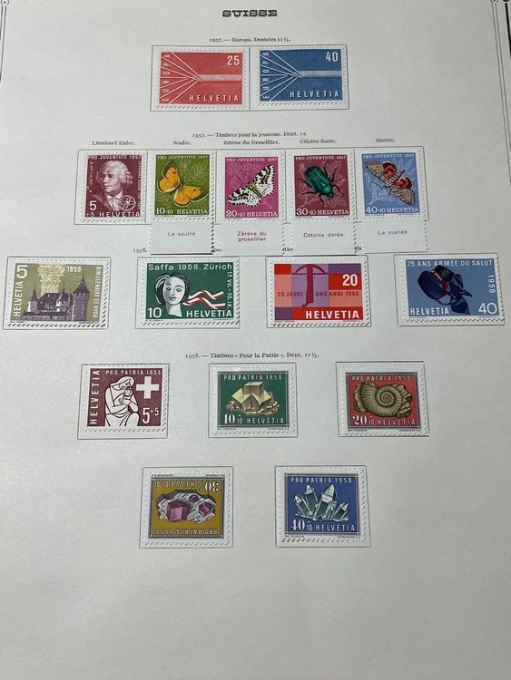 Briefmarken Postfrisch 1957 | Kaufen auf Ricardo