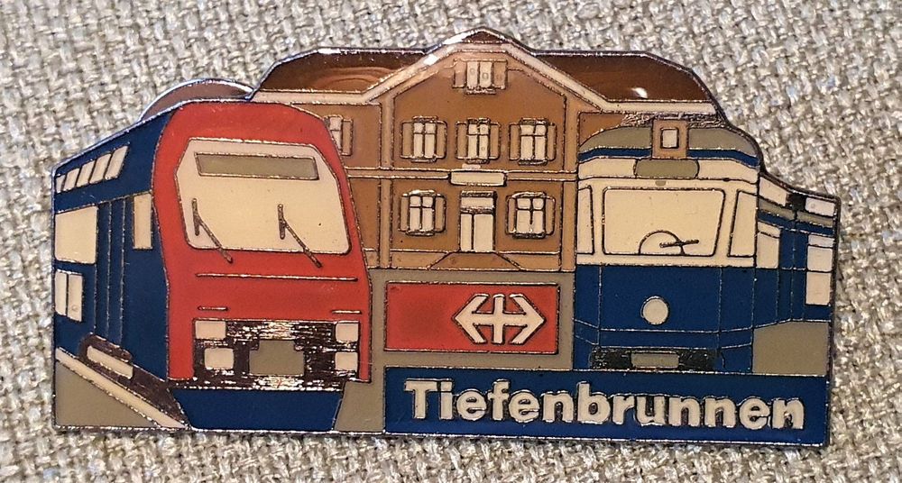 B119 Pin Bahnhof Tiefenbrunnen Zug Tram | Kaufen auf Ricardo